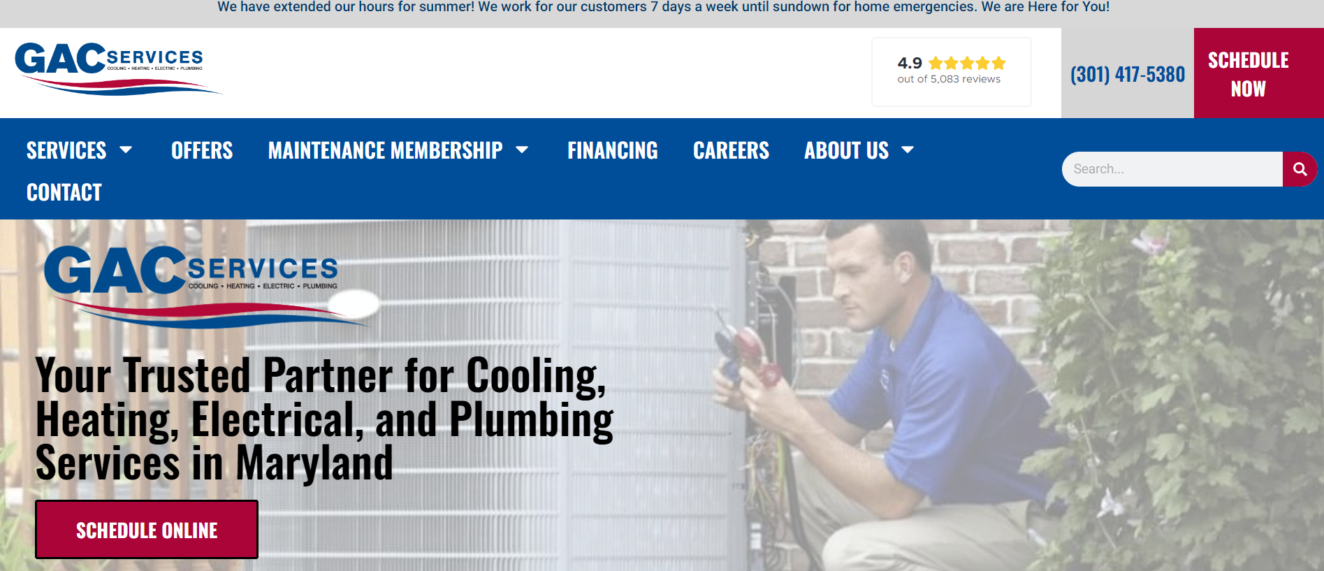 GAC Services HVAC | Rank Fuse Digital Marketing